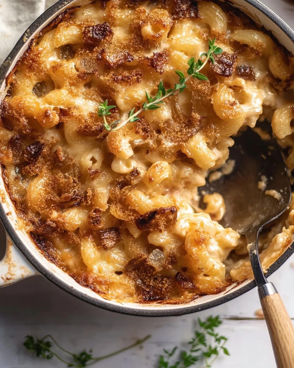 French Onion Mac and Cheese: A Gourmet Comfort Food Delight