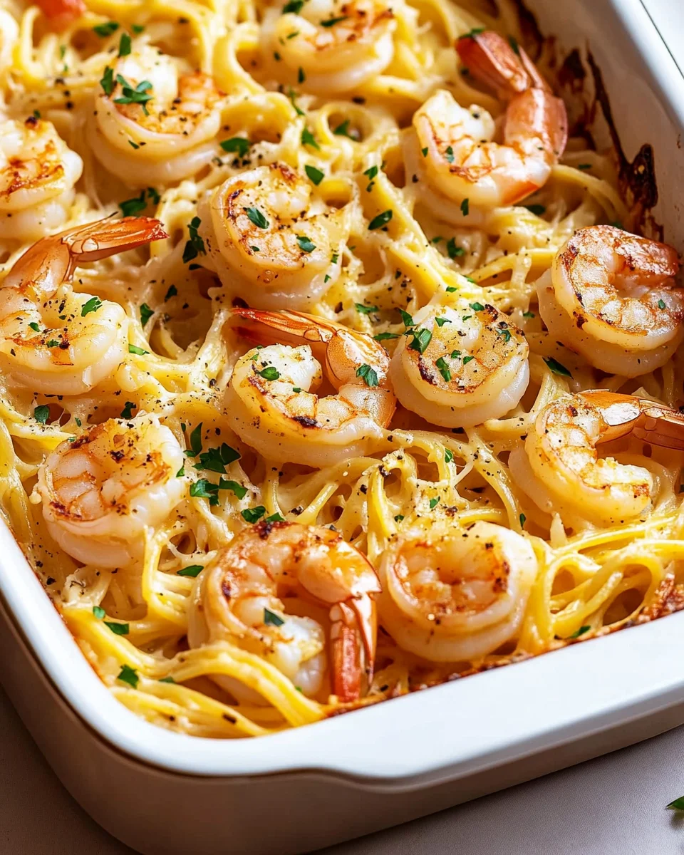Shrimp Scampi Pasta Bake: A Creamy, Cheesy, and Flavorful Delight