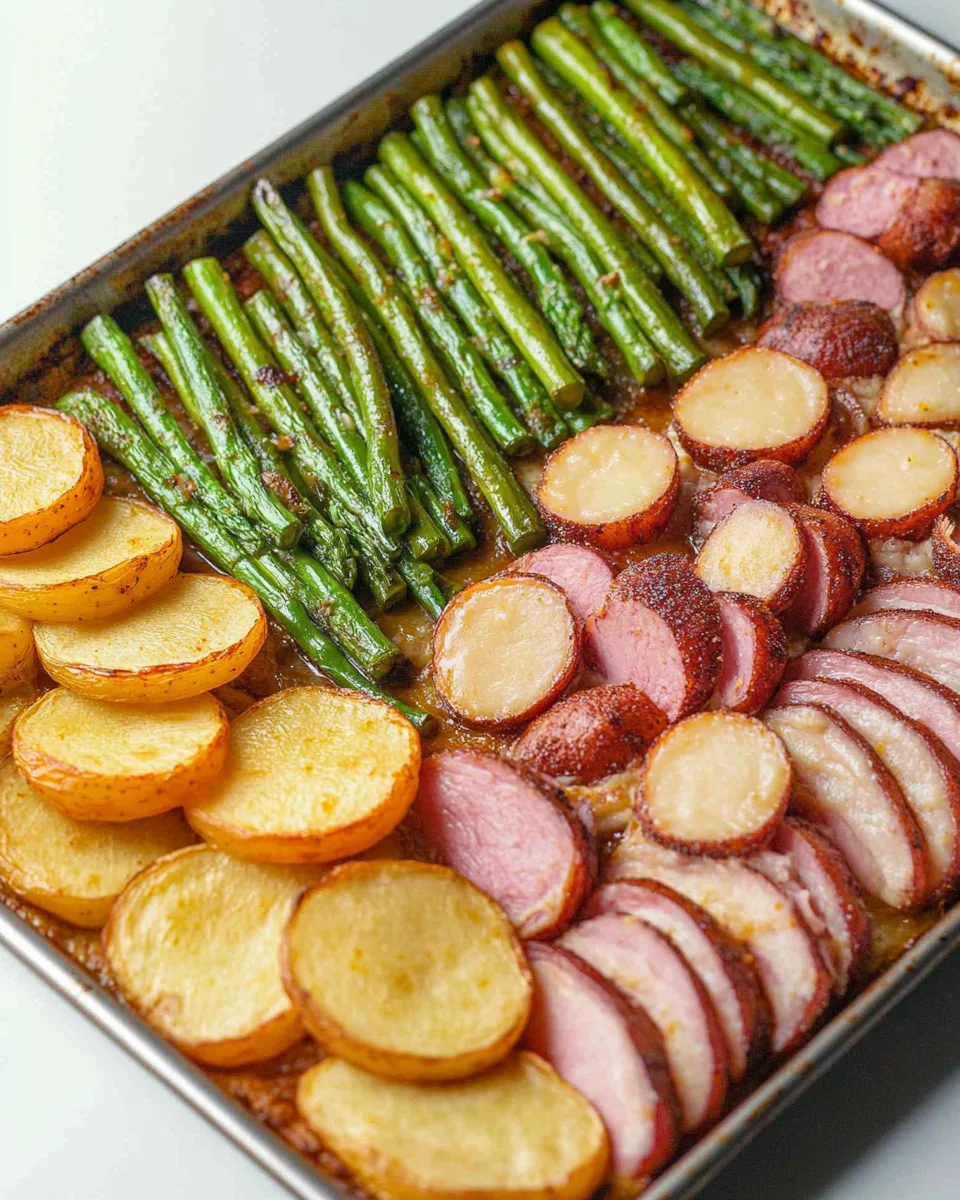 Pineapple Glazed Ham with Roasted Vegetables Recipe Delight - Yumm Yolk ...