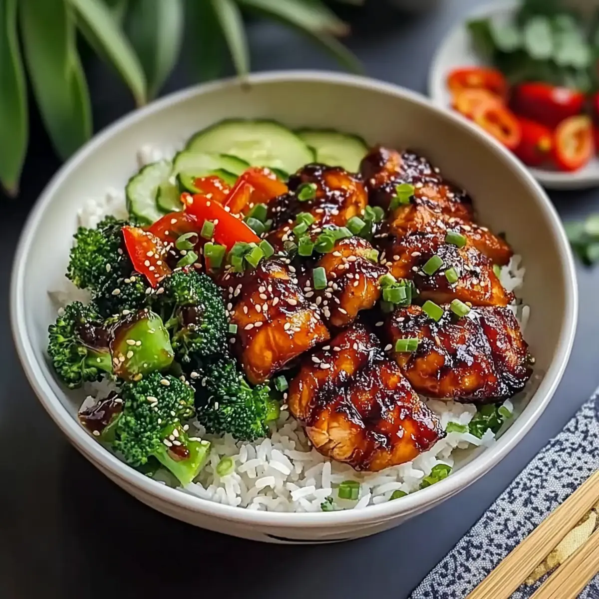 Sweet Chili Chicken Rice Bowls for an Easy Weeknight Feast